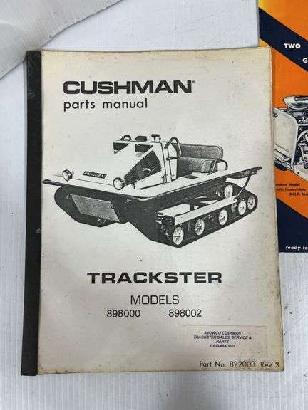 Cushman Trackster parts manual, scooter parts poster, Mitsubishi Model ...
