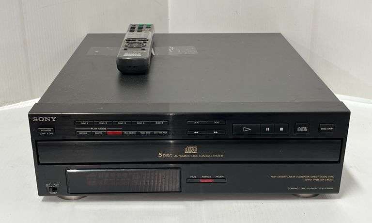 Sony CDP-C312M 5-disc CD player/high density CD changer, includes ...