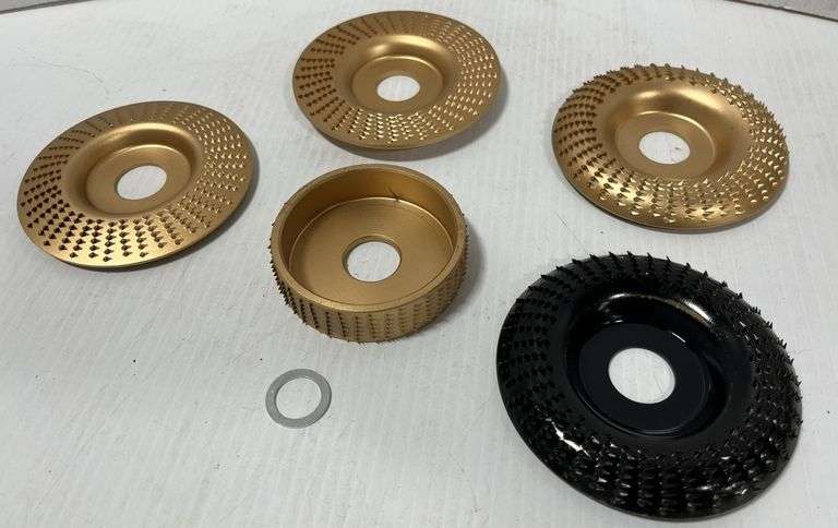 5-Piece angle grinder wood carving disc set, 3 3/4"Dia, new - Albrecht ...