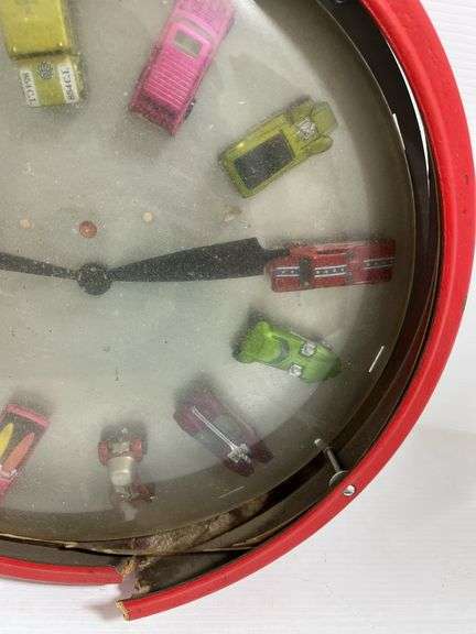 Hot Wheels clock project, 1940s school clock with older Hot Wheels at ...