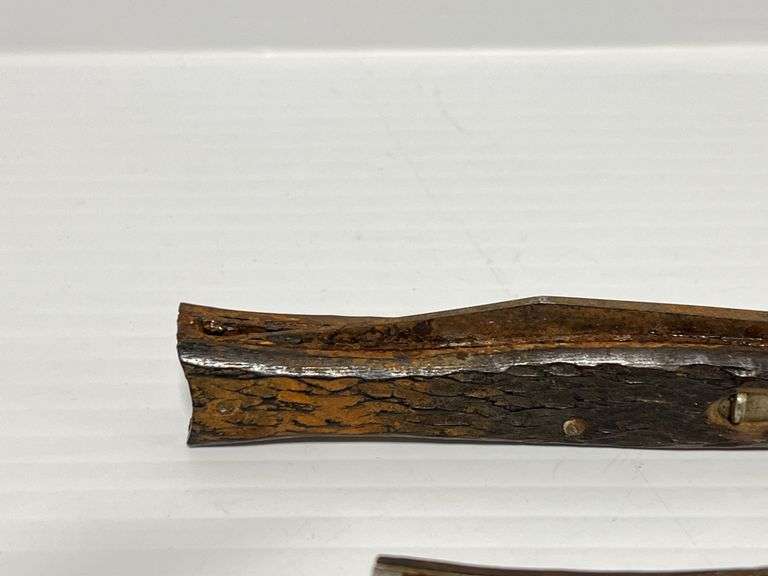 (2) Switchblade knives, each- 4" closed, used, very rusty - Albrecht ...