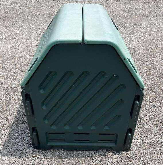 Rubbermaid yard compost bin, approx. 36" x 33" x 39"H, top is removable ...