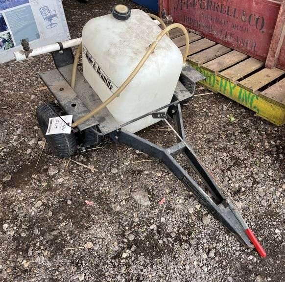 Pull-behind sprayer, gravity feed or can make a minor repair to convert ...