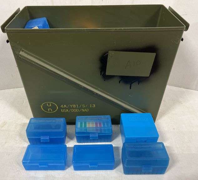 Military ammo box, 20mm electric primed, 250 CRTG with 97 plastic ...