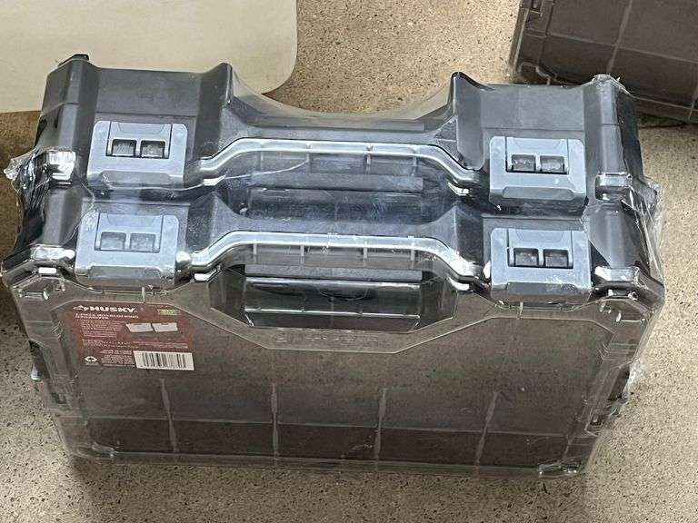 (2) 2-Packs of Husky Organizers, Each- 4.3"W x 11.7"L; DeWALT 2-Piece ...