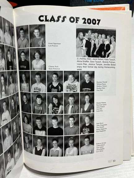 (3) Vassar High School yearbooks "The Echo", 2003-2004, 2005, 2006, no ...