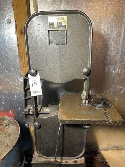 Test Rite 14' Metal/Wood Cutting Bandsaw, Model 7444, 1/2 hp, 14" x 14 ...