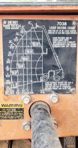 Skytrak 7038 Telehandler, Approx 40' Reach, 4WD, 4-Wheel Steer, Crab ...