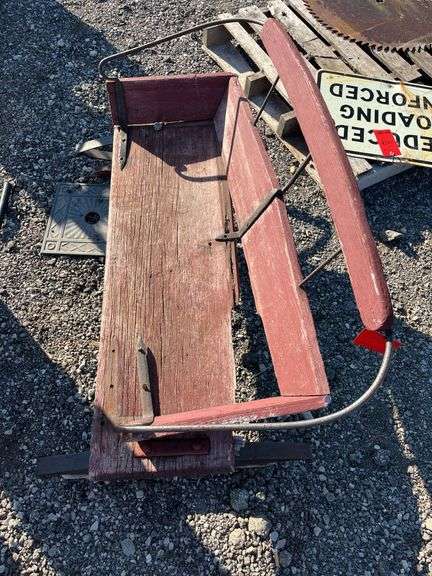 Buck board seat, 36"W x 45"W overall, x 25"H, used, needs repairs ...
