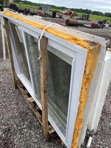 Slide windows, includes: One- 40"W x 30"H; One- 60"W x 42"H; Three- 58 ...