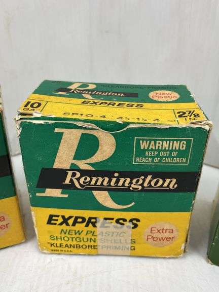 (3) Boxes of 10-Gauge 2 7/8" Shells, No. 4 Lead Shot - Albrecht Auction ...