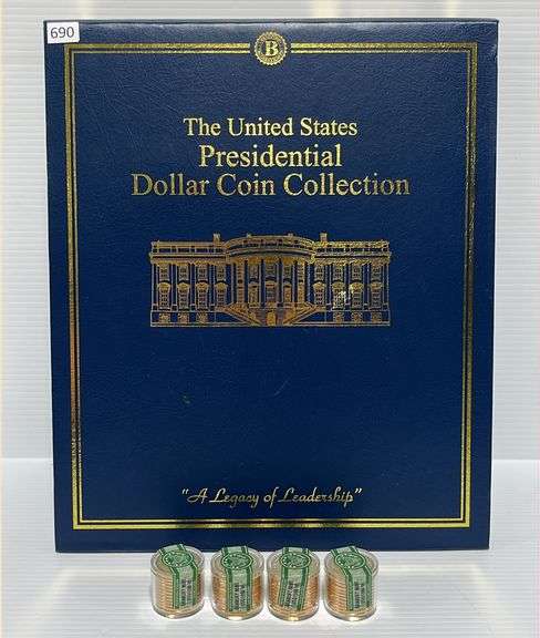 Bradford Presidential dollar coins, volume 1 of 2 book, includes: (12 ...