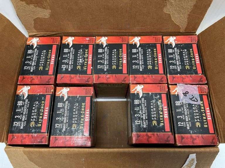 (233) Federal Premium Ultra-Shok Steel Shot 12-Gauge 3" Shells, 1 1/4 ...