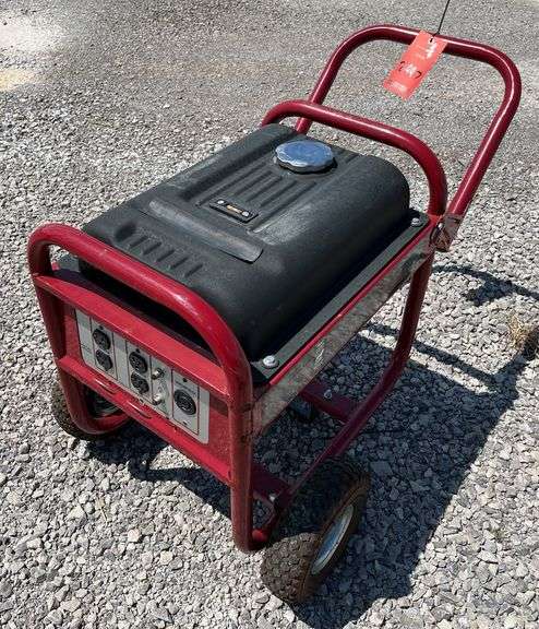 Generator cart, engine and generator were removed and installed in ...