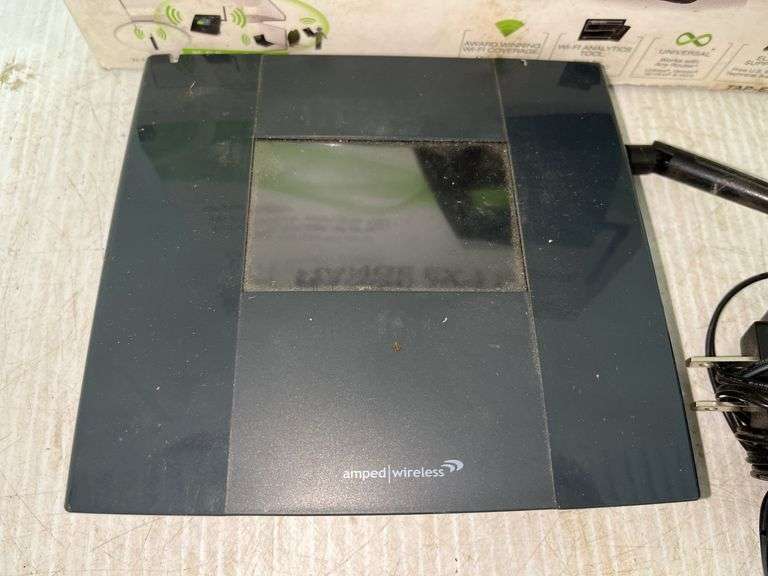 High power WiFi range extender, 9 1/2"W, used, good - Albrecht Auction ...