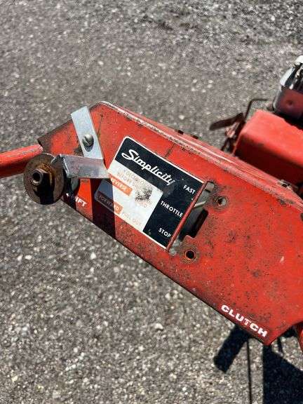 Simplicity rototiller, 21" till, ran an estimated 4 years prior; Bolens ...