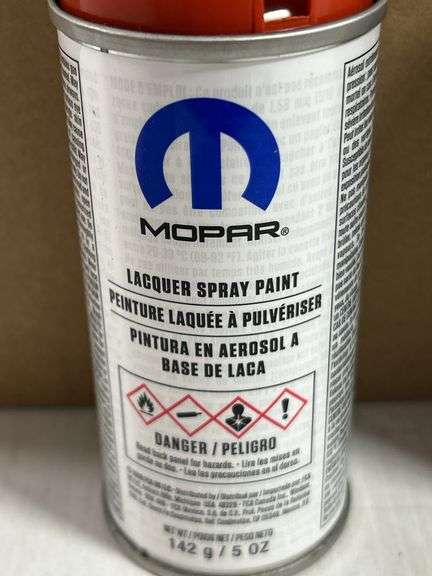 (24) Mopar orange spray paint, comes in two boxes, 5 oz. PE4, new ...
