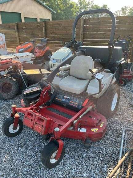eXmark 52" zero-turn mower with Ultra Vac bagger system that dumps from ...