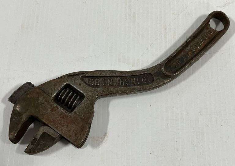 Older 10" Fordson wrench, adjustable wrench, good - Albrecht Auction ...