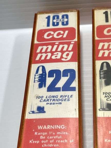 (200) CCI Mini Mags, .22 - Albrecht Auction Service