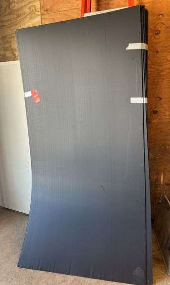 (15) Sheets black vinyl, 4' x 8', new - Albrecht Auction Service