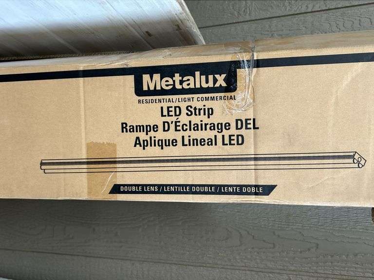 (5) LED shop lights, 8'L, Metalux Brand - Albrecht Auction Service