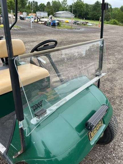 1998 EZ-Go gas golf cart, runs - Albrecht Auction Service
