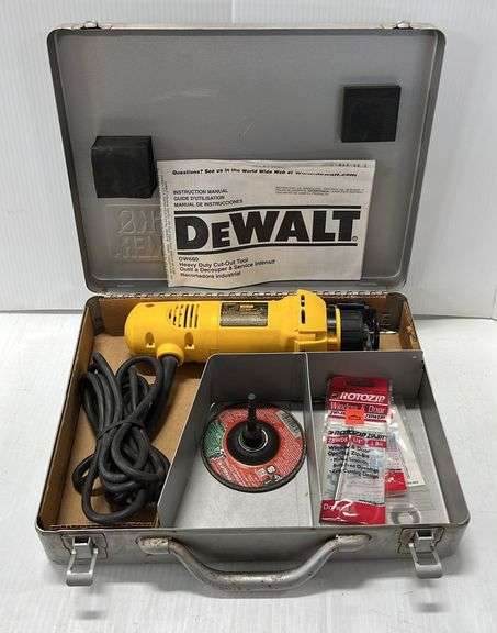 DeWALT heavy duty DW660 cut-out tool, 13 1/2"W x 10"D x 2"H, works ...