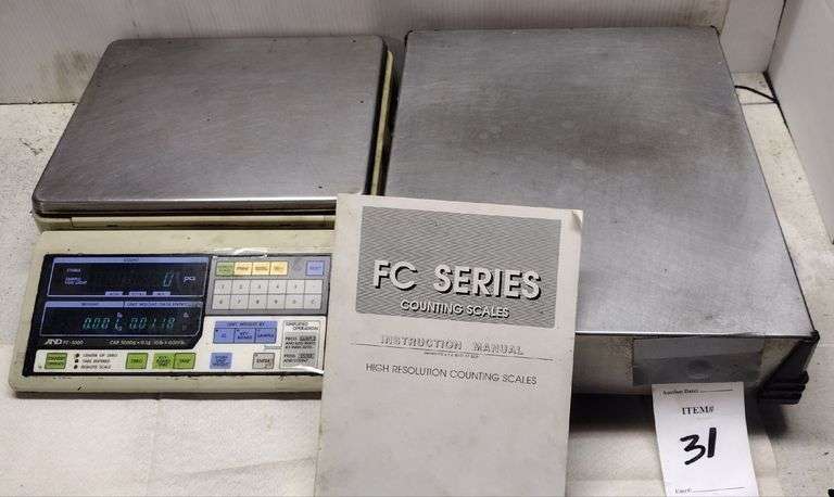 "AND FC-5000" Digital Counting Scale - Albrecht Auction Service