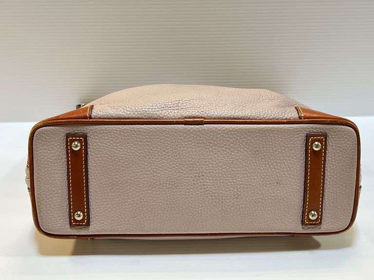 Dooney & Bourke genuine pebbled leather bone color women's handbag ...