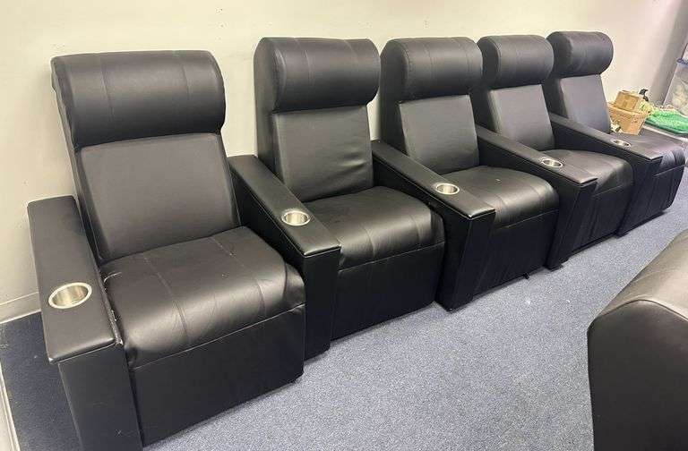 First class seating, (140) Bliss Zero recliners with extra chairs to ...