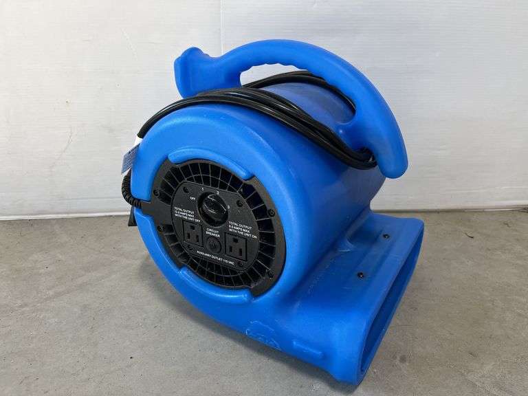 Bair Floor drying fan, 3-speed with two 120V outlets, circuit breaker ...