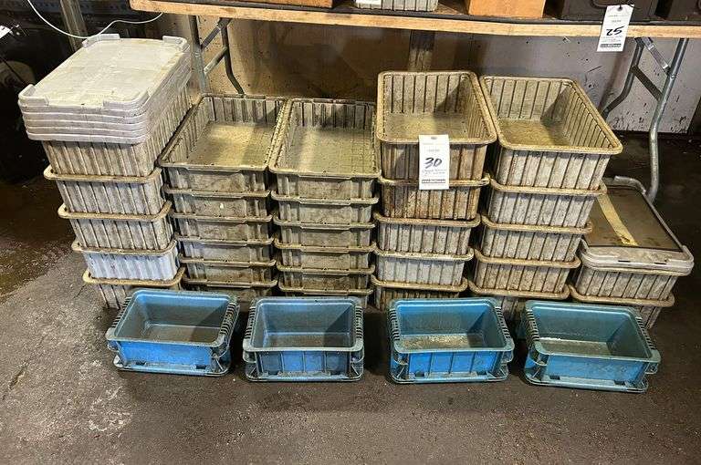 Large Quantity of Small Parts Totes, Most are 10" x 17" - Albrecht ...