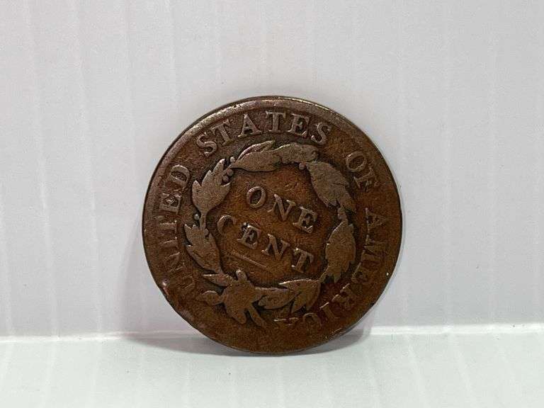 1819 Early date US large cent, 206 years old, ex-nice coin, bold date ...