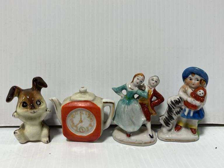 Various Occupied Japan figurines, up to 4"H - Albrecht Auction Service