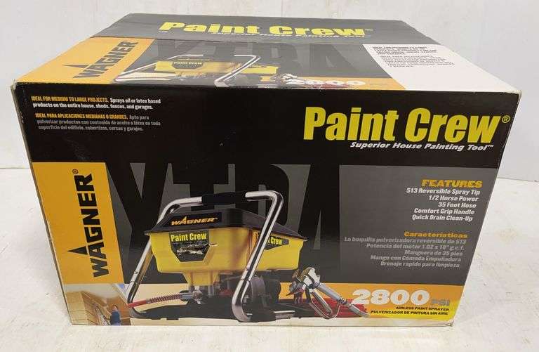 Wagner paint crew, paint sprayer, 2800 PSI, sprays oil or latex paint ...