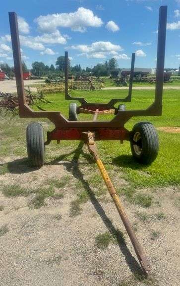Husky Hauler 10-Ton Running Gear with Shop Built Log Racks Attached ...