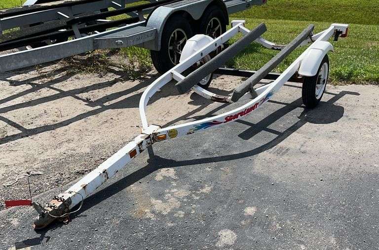 Shore Land'r single-place jet-ski trailer, 2" ball hitch, tows great ...