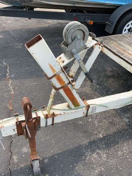 Homemade tilt bed trailer, 78"W inside fenders x 144"L, with winch ...