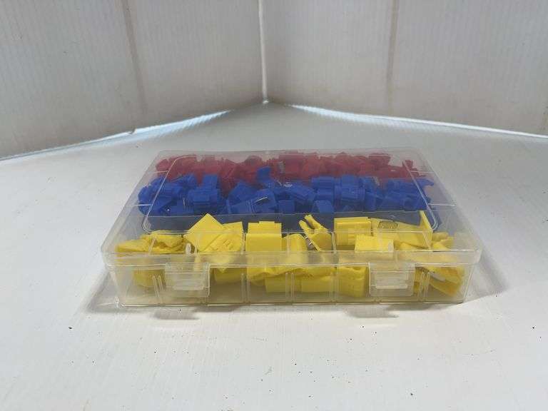 120-Piece Quick splice solderless snap wire connector assortment, three ...