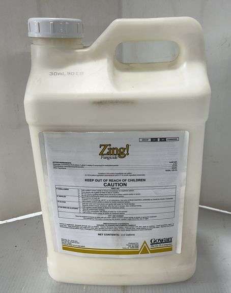 2 1/2-Gallons of zing fungicide, good for most vegetables, crops and ...