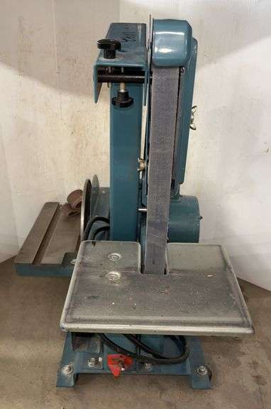 Jet belt-disk sander, 42" belt sander, and 8" disk; (3) Assorted belts ...