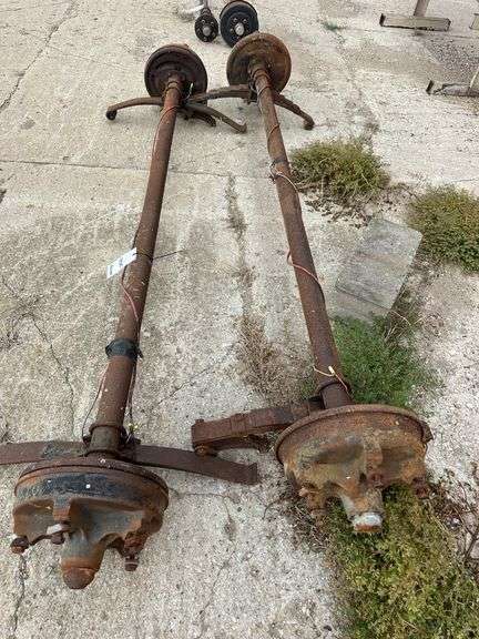 Mobile Home Axles, 85" Between Hubs - Albrecht Auction Service