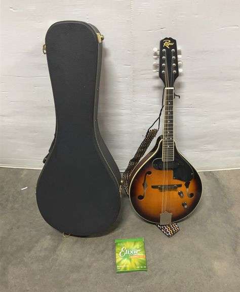 Rogue electric mandolin with hard case and extra strings, 29"L ...