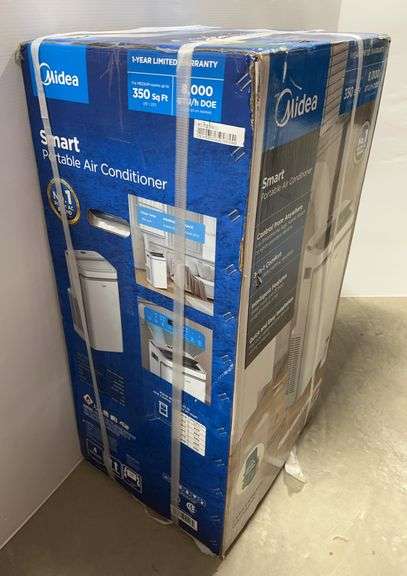 Midea Smart 8,000 BTU portable air conditioner, roll around unit with ...