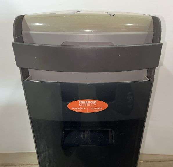 Office Max paper shredder, 24"H, works well - Albrecht Auction Service