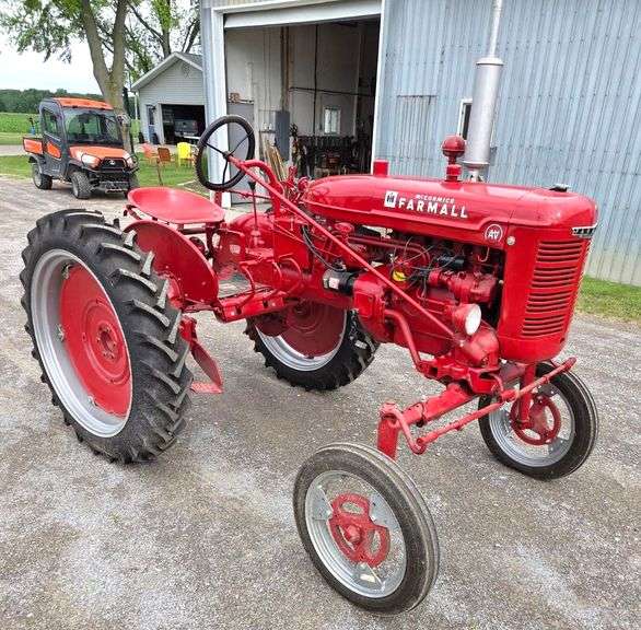 Farmall Super AV Tractor, New Tires, New Rims Front and Rear, Complete ...