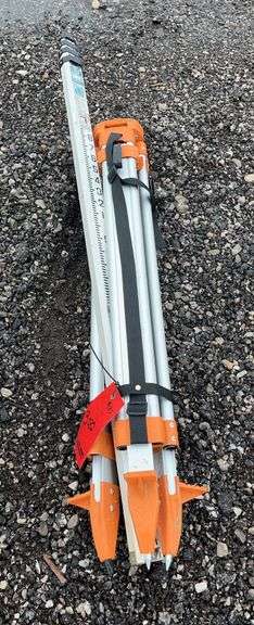 Survey ruler and tripod, 36"H with tripod extended, good, used ...