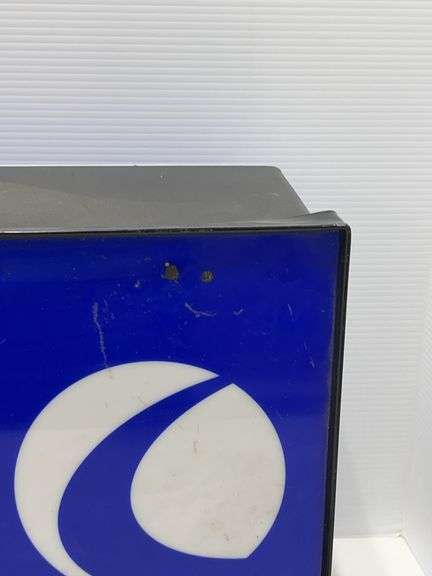 Older "Centennial Wireless" double sided light sign, can hang or sit on ...