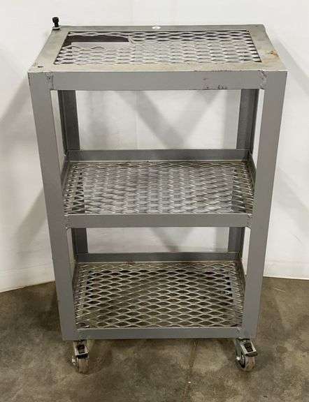 Small rolling shop cart, 19"W x 12"D x 31"H, hole on top - Albrecht ...